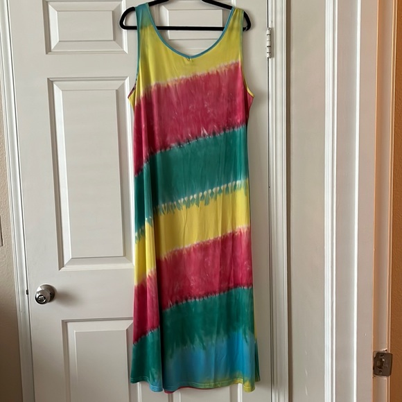 PARAGON | Dresses | Reduced Nwt Paragam Maxi Skirt Colorful Tie Dye ...